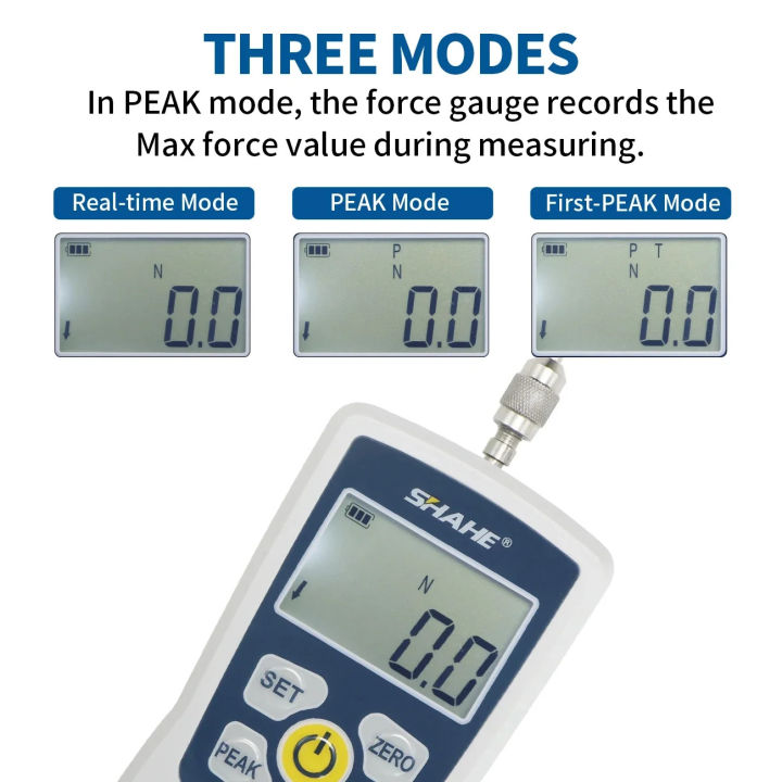 Shahe New Digital Push Pull Force Gauge Portable Dynamometer Gauge High ...