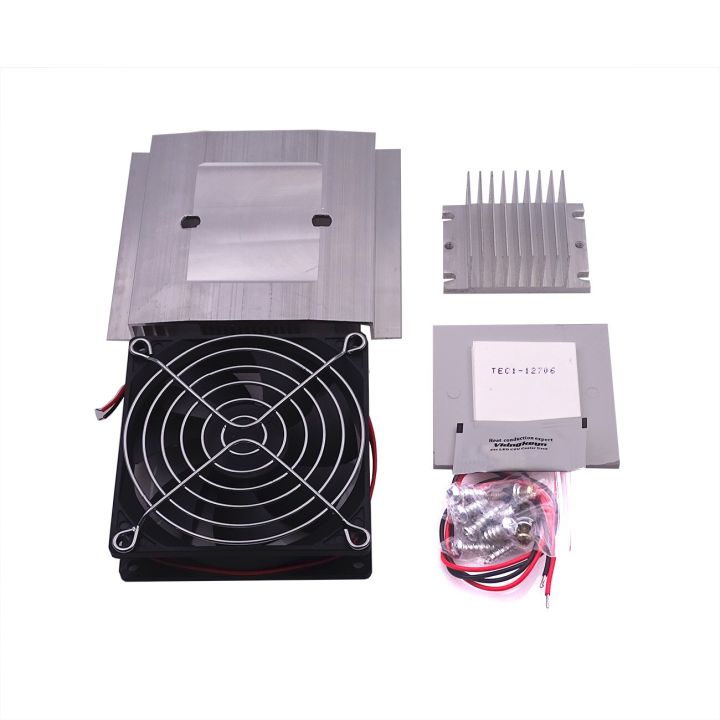 1Set Thermoelectric Peltier Refrigeration Cooler DC 12V Semiconductor Air Conditioning Cooling ...
