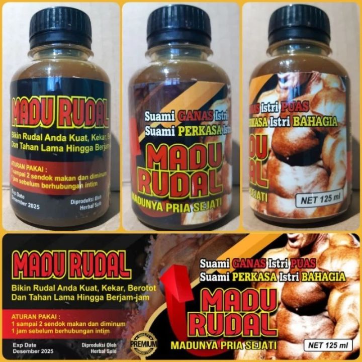 Madu Rudal Pria Perkasa 125ml Tahan Lama Kuat Kekar Berotot Anti Loyo ...