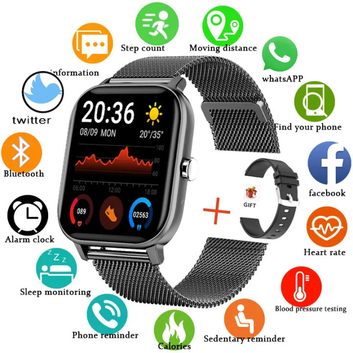 2023 New GT20 Bluetooth Call Men's Smart Watch Man 1.69 inch Full Touch ...