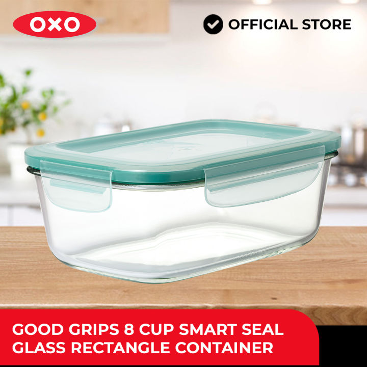 OXO Good Grips 8-Cup Smart Seal Glass Rectangle Container | Lazada PH