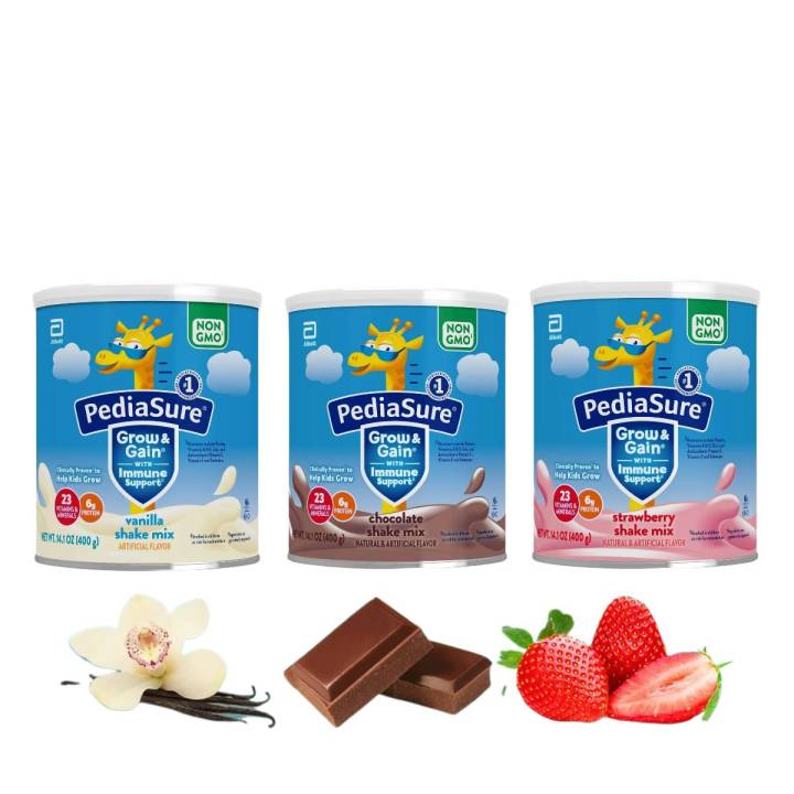 PediaSure Grow & Gain Shake Mix Powder นมชงสูตรช่วยให้เด็กเติบโต นมผง ...