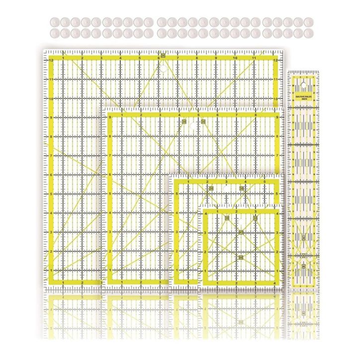 Quilting Rulers Clear Acrylic Rulers Fabric Cutting Ruler for Craft ...