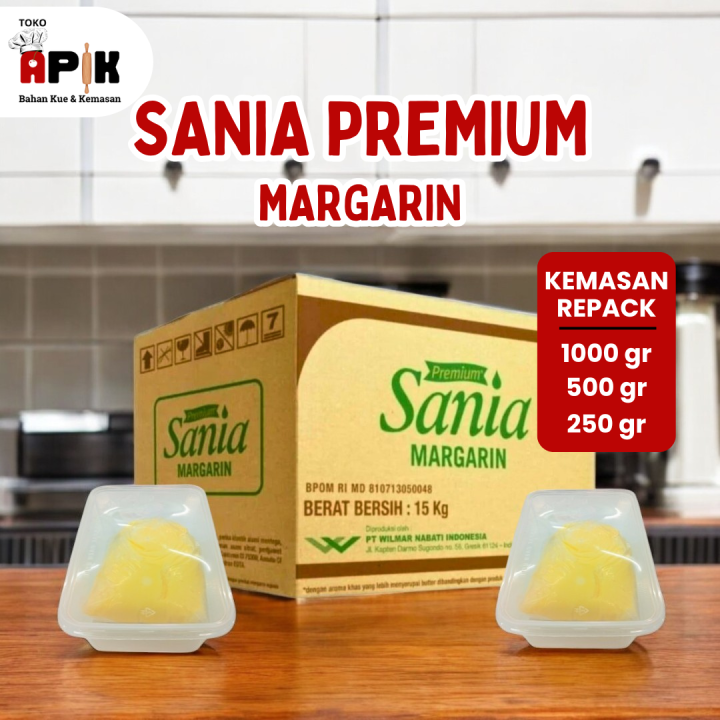 SANIA PREMIUM MARGARIN KEMASAN REPACK 250 gram / 500 gram / 1000 gram ...