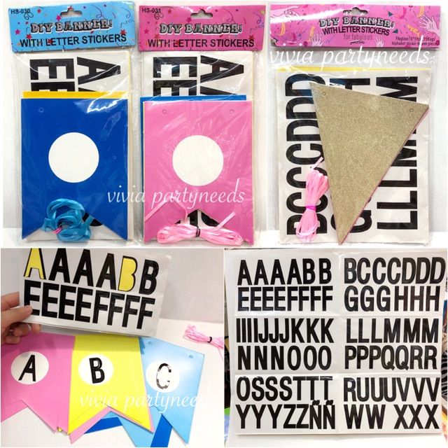 ( DIY ) Banner with Letter Sticker | Lazada PH