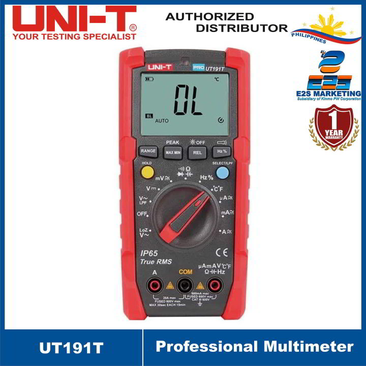 UNI-T Professional Digital Multimeter UT-191T | Lazada PH