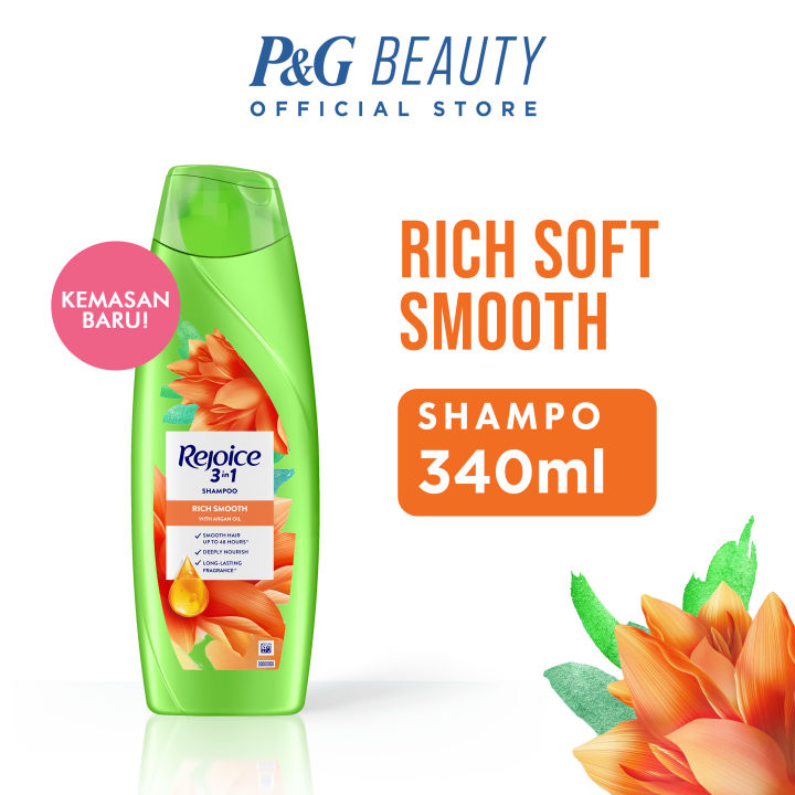 Rejoice Shampoo Rich Soft Smooth 340ml | Lazada Indonesia
