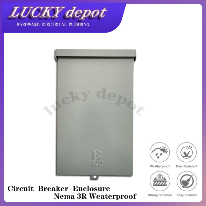 BOSTON ELECTRIC CIRCUIT BREAKER ENCLOSURE NEMA 3R WEATHERPROOF PANEL ...