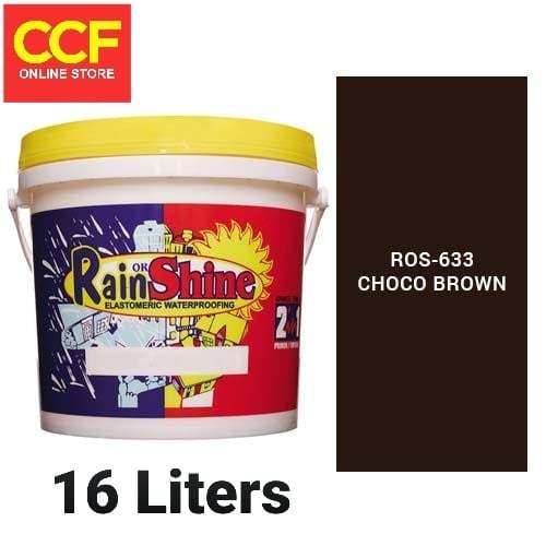 Rain or Shine Elastomeric House Latex Waterproofing Paint Choco Brown ...