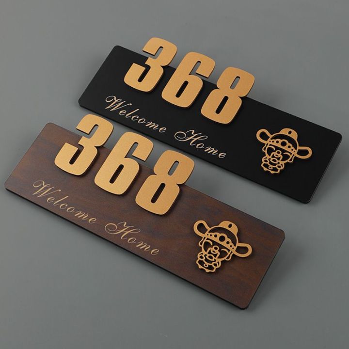READY STOCK Acrylic Can Be Customized ROOM Number Plate Light Luxury ...