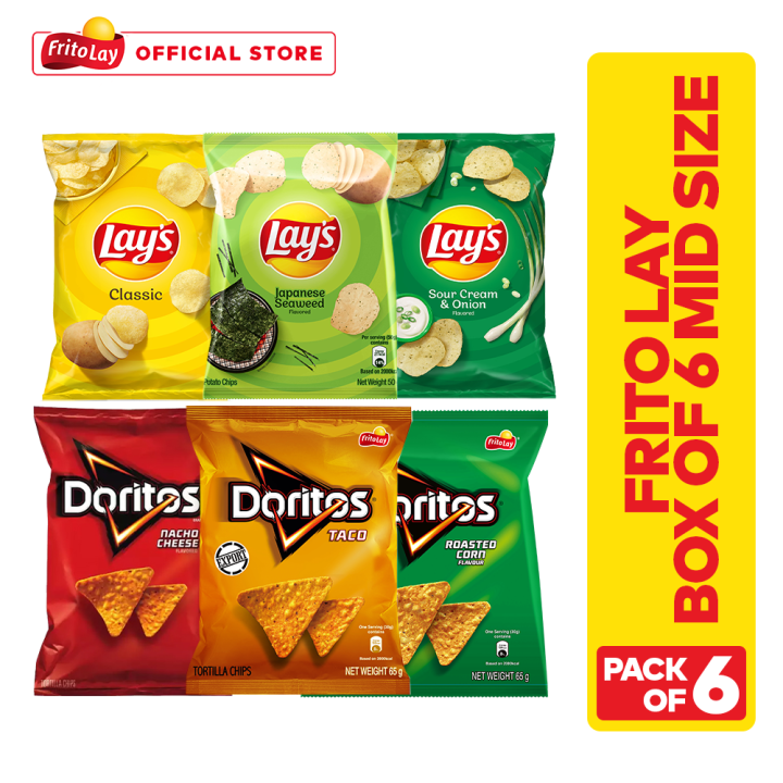 Frito Lay Snack Box of 6 Mid size 345g | Lazada PH