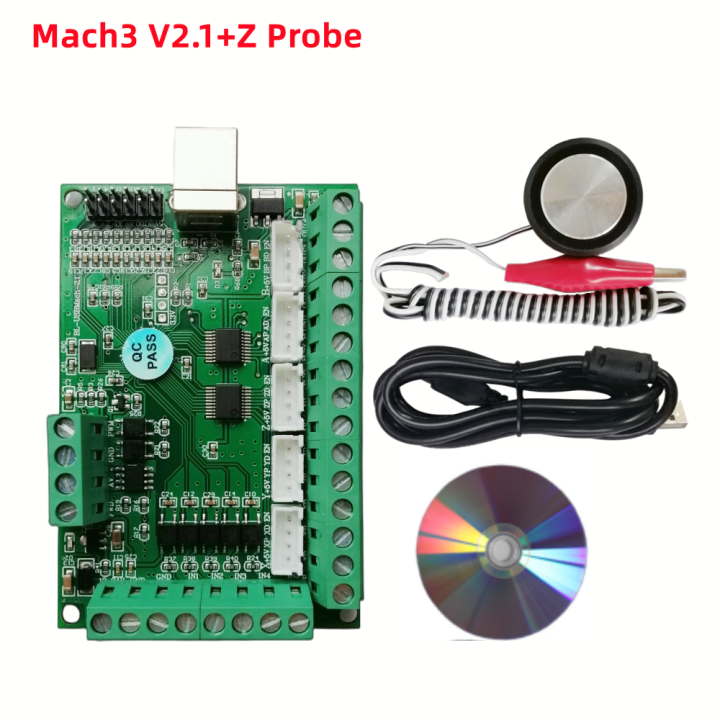 Mach3 V2.1 V3.25 USB 5 axis breakout board driver motion card controller Z probe for cnc cutting ...