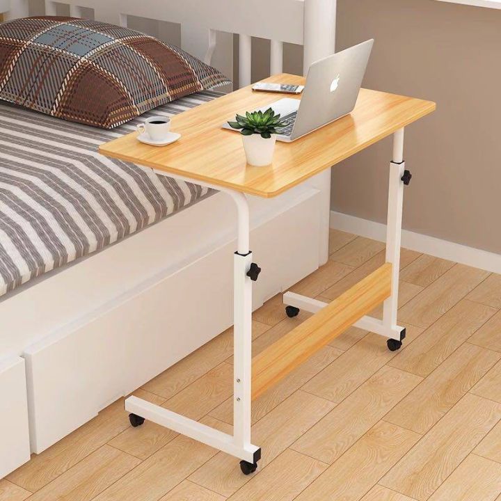 Adjustable & Portable Standing Computer Laptop Desk Table with Wheels ...
