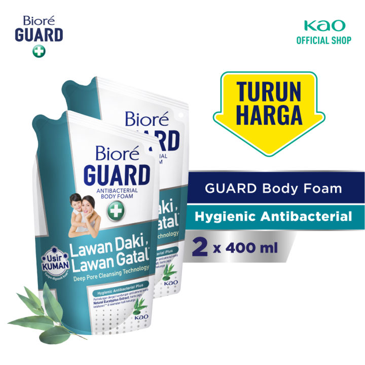 Biore Guard Sabun Mandi Cair Antibakteri Hygienic Antibacterial Plus ...