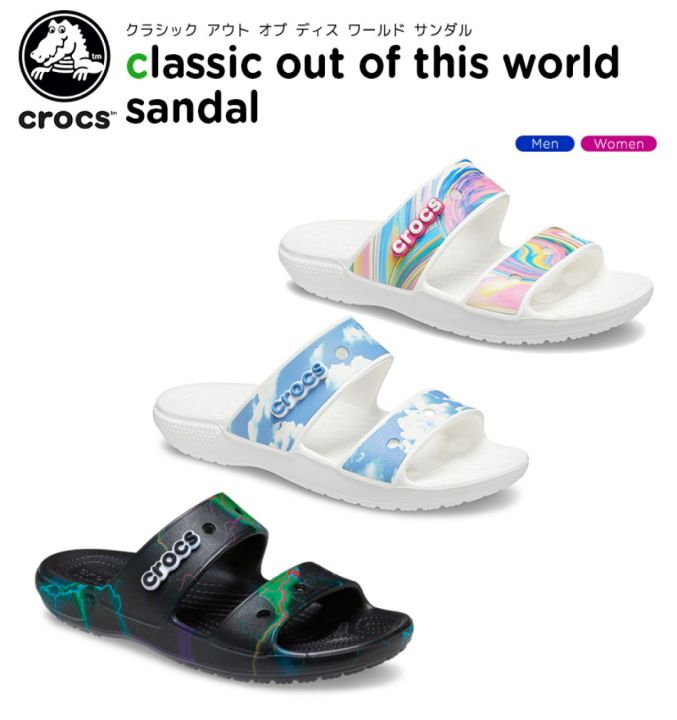 DÉP 2 QUAI NGANG CHỐNG HÔI CHÂN CROCS 2 QUAI NGANG HỌA TIẾT CHO NỮ ...