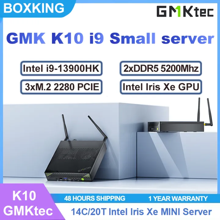 GMKtec K10 Intel Core i9-13900HK Iris Xe Dual DDR5 3xM.2 2280 PCIe SSD ...