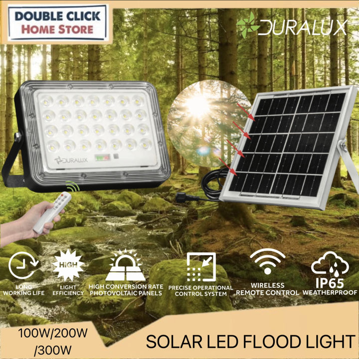 IP65 Duralux Solar Led Flood Light 100W 200W 300W Solar Led Sport Light ...