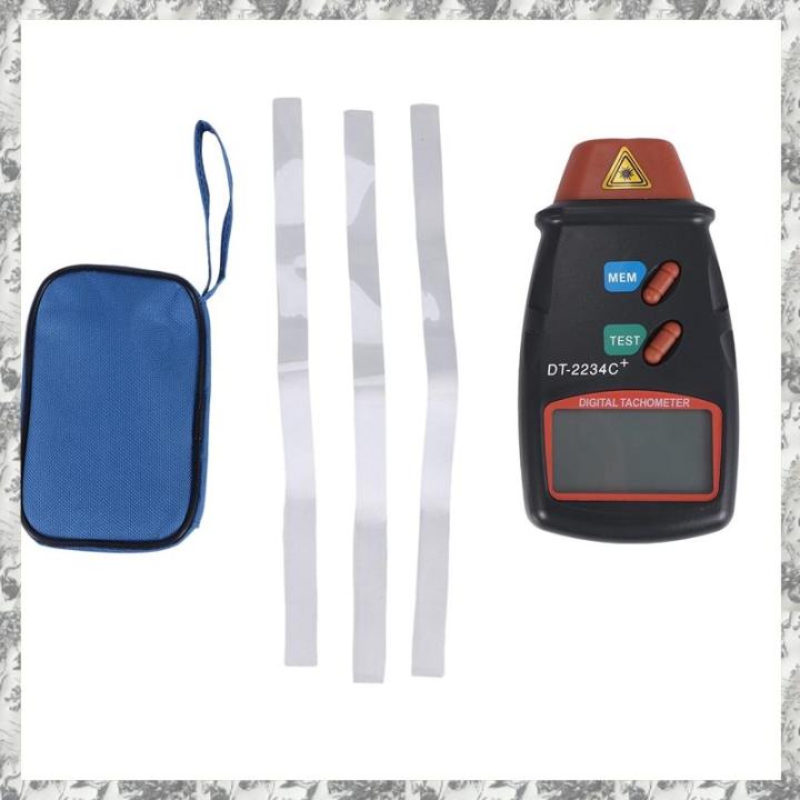 (SDEO) Digital Tachometer, DT-2234C+ Non-Contact Mini RPM Tester Meter ...
