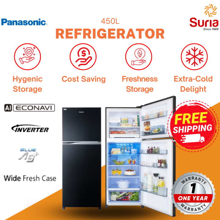 (FREE DELIVERY KEDAH, PERLIS & PENANG) Panasonic 450L Inverter Energy ...