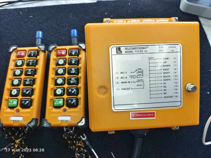 รีโมทเครน Teleyariyuding F23 ฺbb 1สปีด10 ปุ่ม Th