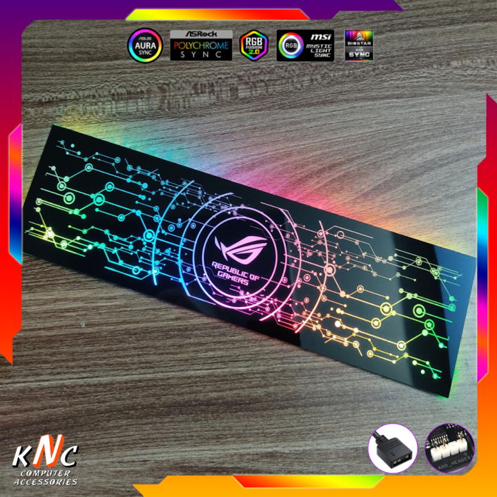 Tấm Che Nguồn ROG Led 5v ARGB Electric Đồng Bộ Màu Mainboard - Hub ...