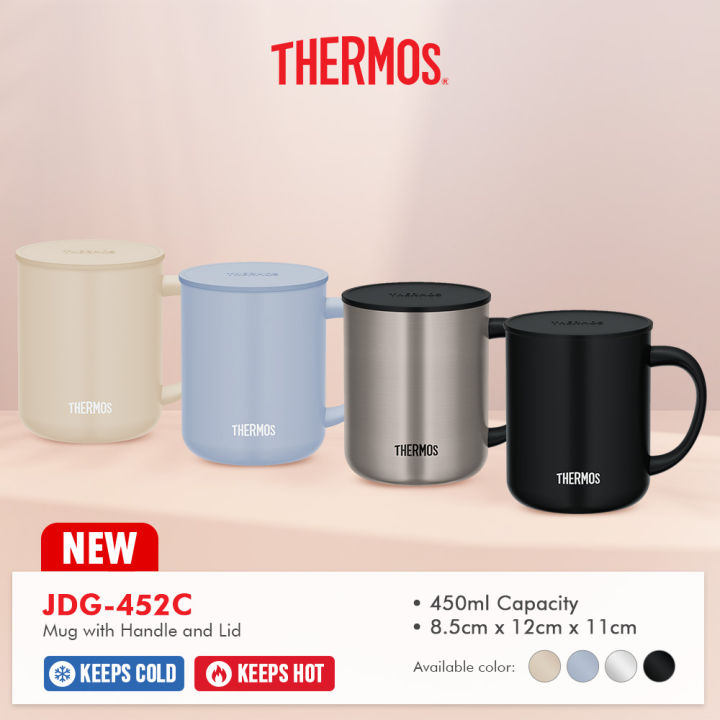 Thermos® Mug JDG-452C Mug with Handle and Lid 450ml | Lazada PH