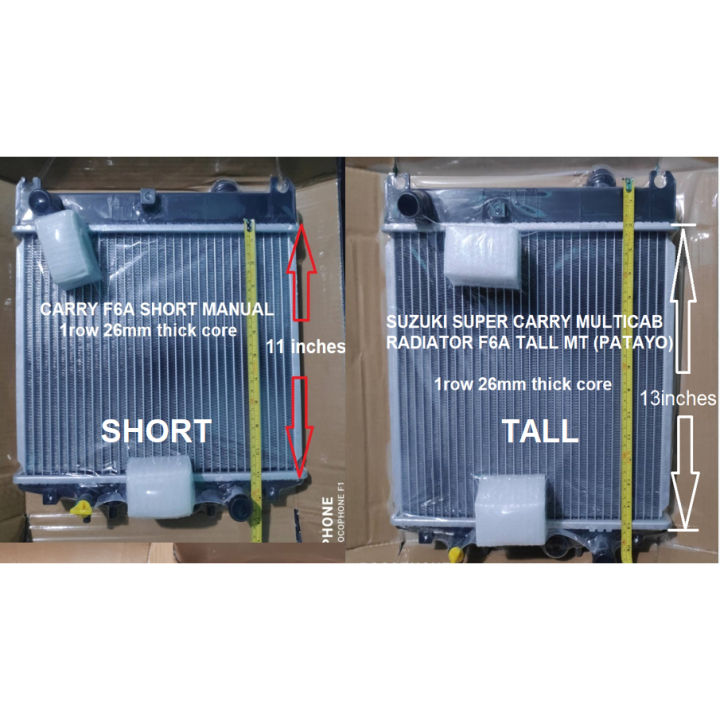 SCRUM F6A RADIATOR f6a short or f6a tall MT SUZUKI SUPER CARRY MULTICAB ...