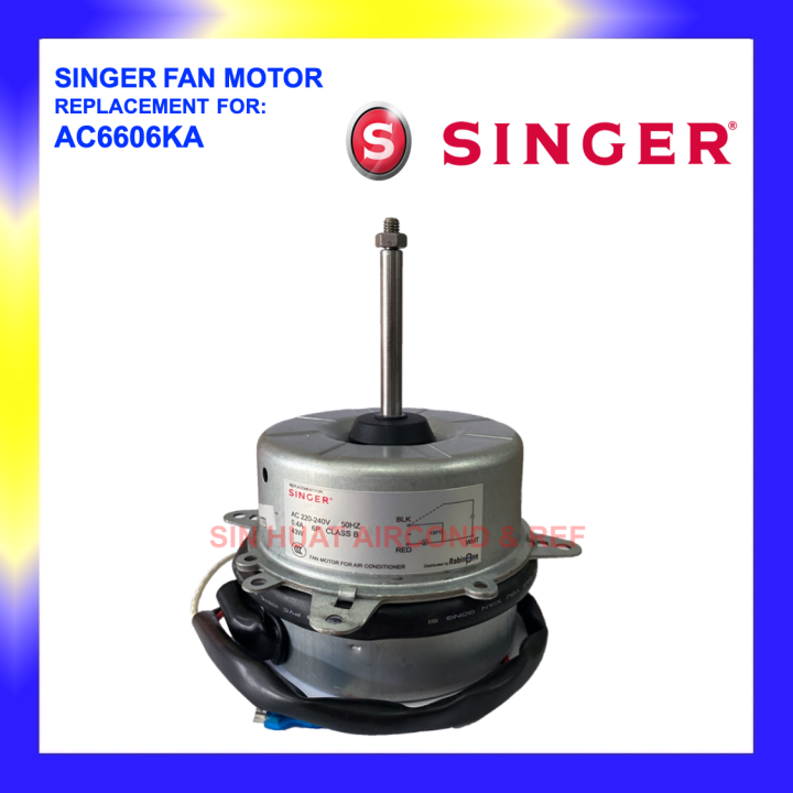 Singer Outdoor Fan Motor SINGER AC6606KA Replacement Motor Outdoor Unit ...