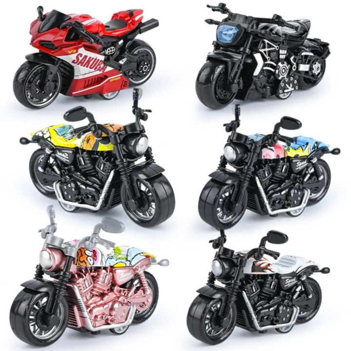 FIT MAY DAY Pull Back Car Pullback Motorcycle Model Alloy Mini ...