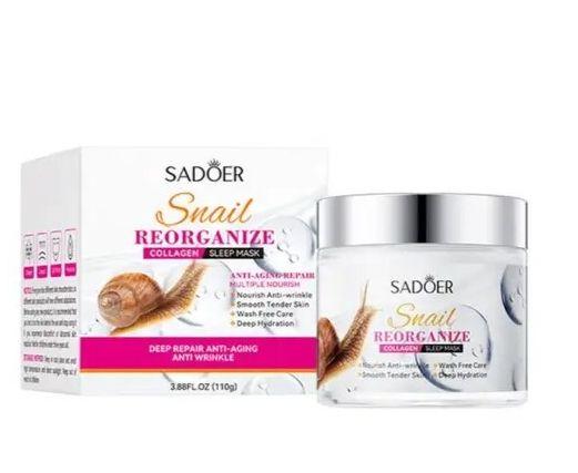 Sadoer Snail Reorganize Collagen Sleep Mask สลีปปิ้งมาส์ก หอยทาก บำรุง ...