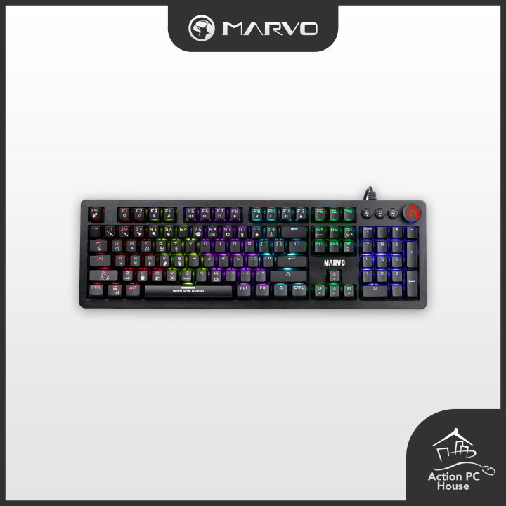 MARVO KG917 MECHANICAL GAMING KEYBOARD (Blue Switch) | Lazada