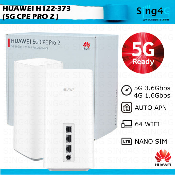 Huawei 5G CPE PRO 2 Huawei H122 H122-373 5G ROUTER WIFI 6 3.6Gbps | Lazada