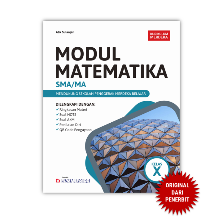 Modul Matematika Kls X SMA MA Kurikulum Merdeka Bumi Aksara | Lazada ...