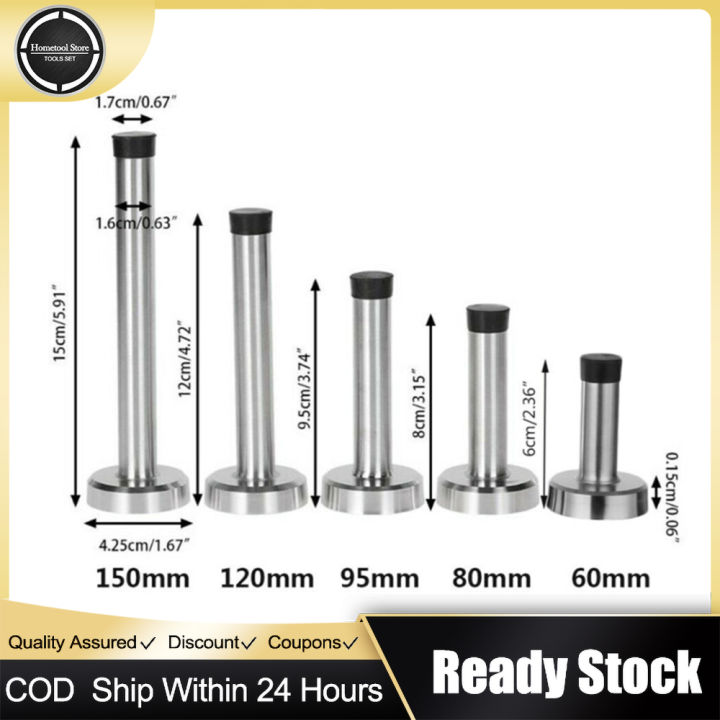 Door Stop Projecting Wall Skirting Mounted Pillar Doorstop Rubber ...