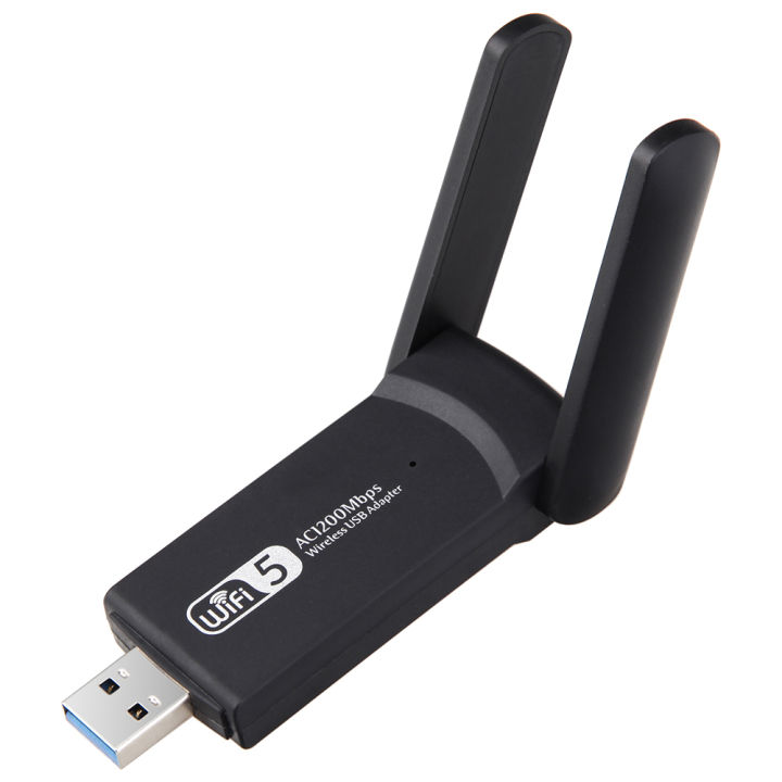 Wire less USB อะแดปเตอร์ไร้สาย 1200Mbps LAN USB Ethernet 2.4G 5G Dual ...