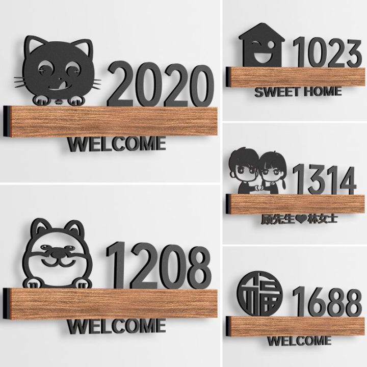 Customizable Acrylic Three-dimensional Hollow House Number Plate ...