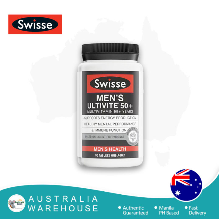 Swisse Men's Ultivite 50+ Multivitamin 90 Tablets | Lazada PH