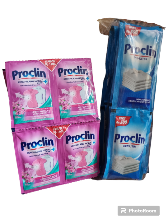Proclin Sachet, Berwarna / Baju putih, 1 rtg isi 12 pcs | Lazada Indonesia