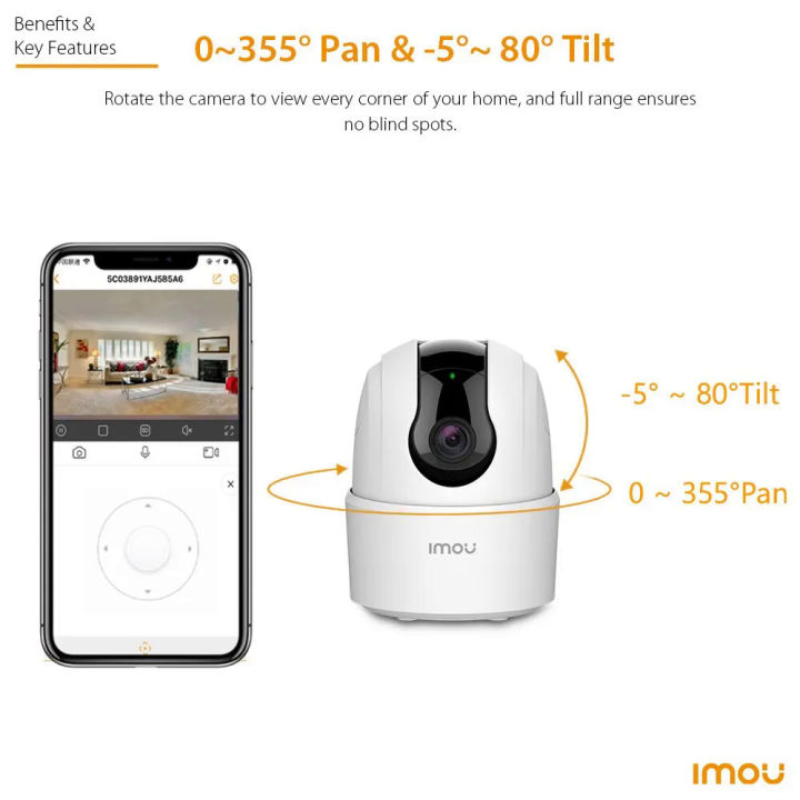 (In the event)IMOU Ranger 2C 2MP/4MP Home Wifi 360 Camera Human ...