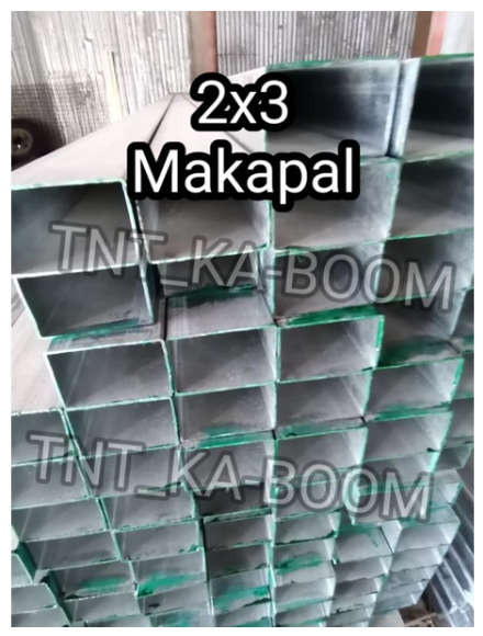 Square Tube G. I Tubular Makapal 2x2 2x3 2x4 2x6 1.5mm Cut Per 1Foot, 1 ...