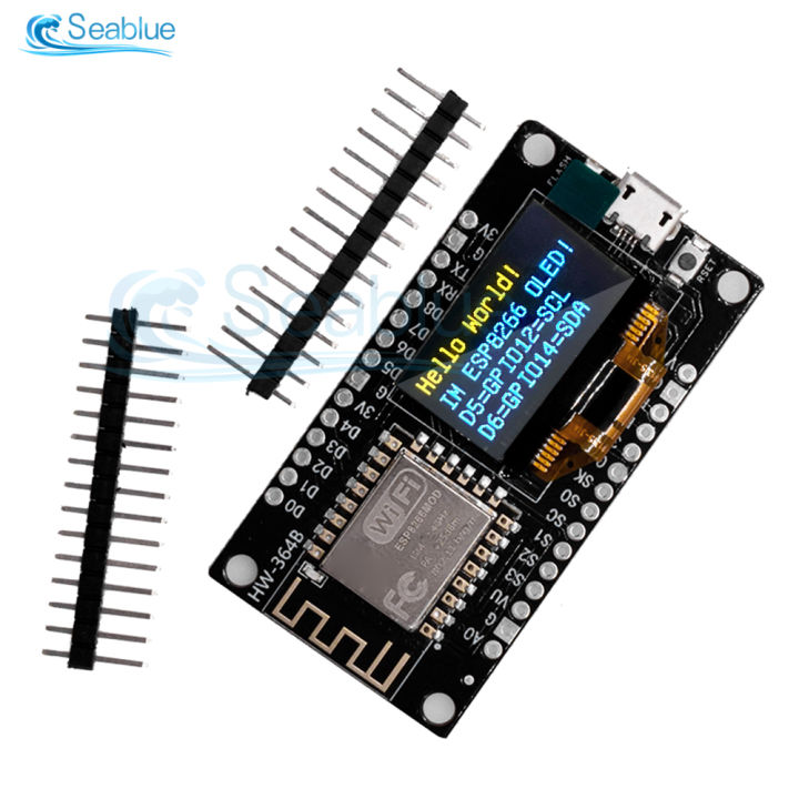 Nodemcu Esp8266 Development Board With 0.96" Oled Display Ch340g Wifi ...