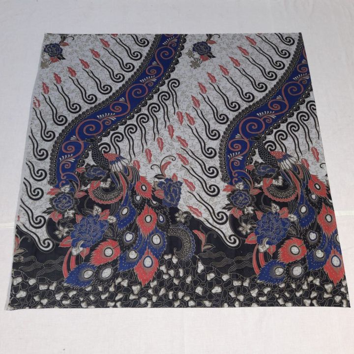 Kain batik printing motif merak/bahan kebaya/kain couple/bahan kemeja ...