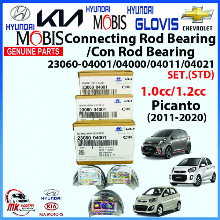 [GENUINE] Connecting Rod Bearing/Con Rod Bearing SET (STD) for Picanto ...