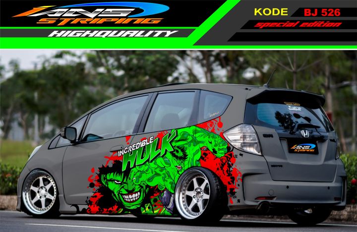 DECAL MOBIL JAZZ BRIO SIGRA SWIFT YARIS / DECAL STICKER MOBIL / STIKER ...
