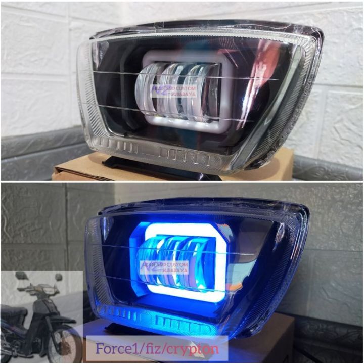 lampu daymaker full set PNP Yamaha force 1/fiz/crypton real pict ...
