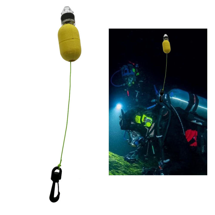 300 Hours Night Dive Tank Float LED Flash Light Scuba Diving Water ...