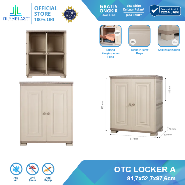 Olymplast Locker Cabinet - Laci Penyimpanan - Lemari Pakaian / OTC ...