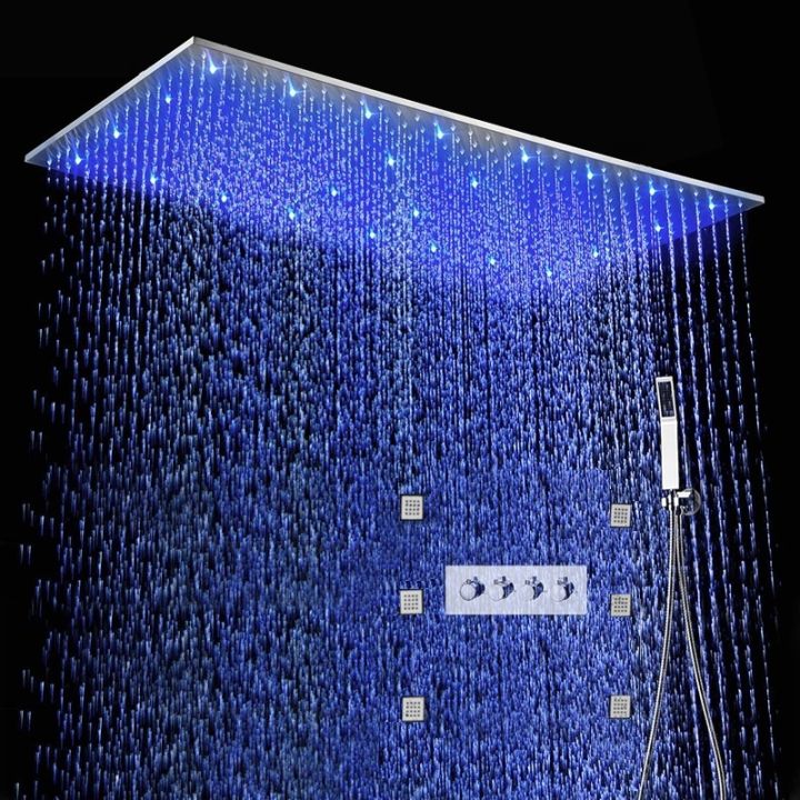 pre order 15 - 30 days / Modern Bathroom Rain Showers Body Jets LED ...
