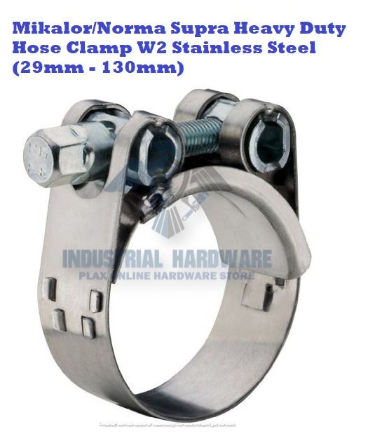 Mikalor/Norma Supra Heavy Duty Hose Clamp W2 Stainless Steel (29mm ...