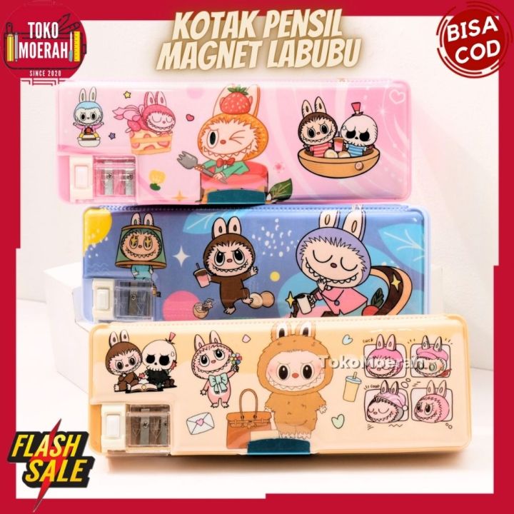 KOTAK PENSIL MAGNET LABUBU TEMPAT PENSIL LUCU UNIK LABU LABU LABUBU ...